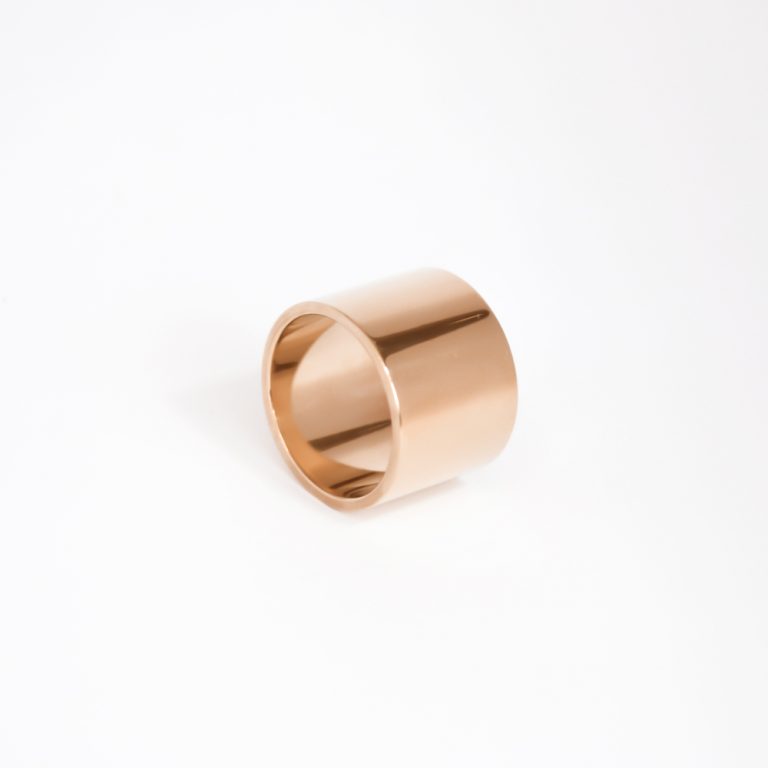 Silver rose gold ring simple design I Natif store I Simple elegant jewelry